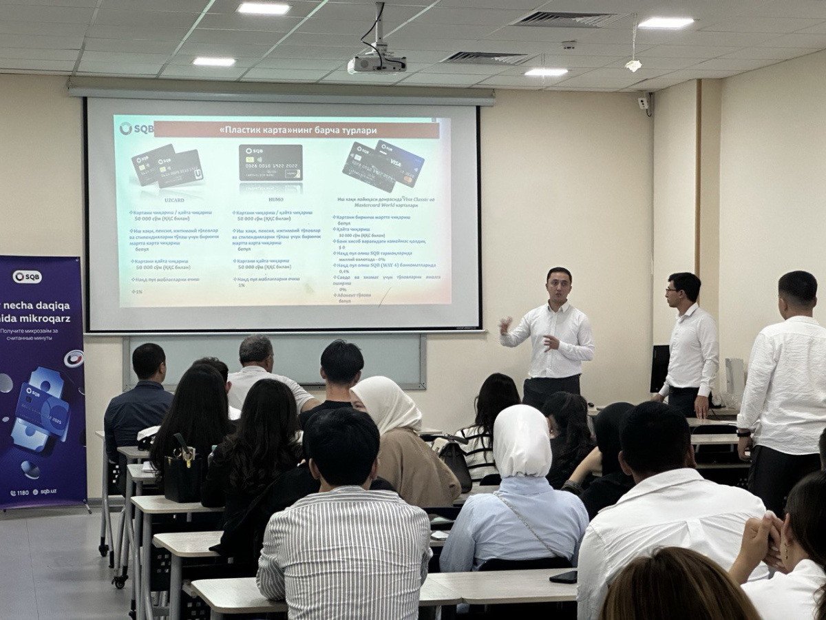 SQB mutaxassislari Toshkentdagi oliy ta’lim muassasalari talabalari ...